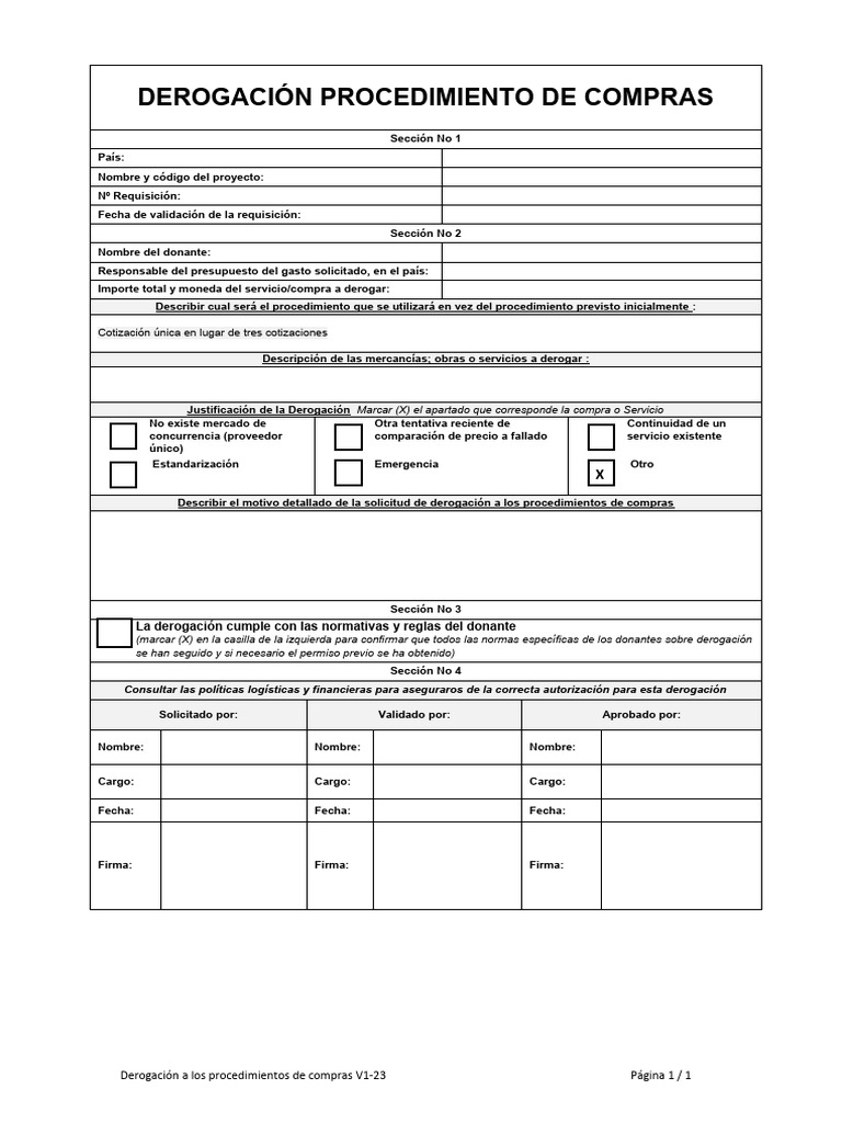 Derogacion Procedimiento de Compra (2) | PDF | Economias