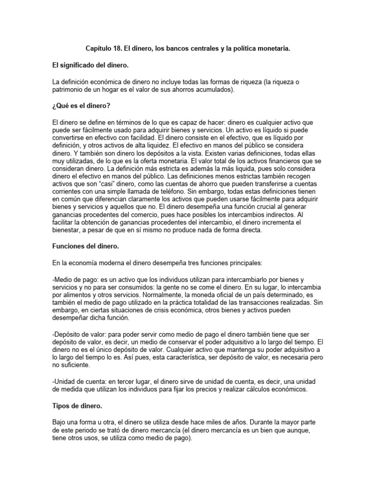 Capítulo 18 Economia internacional | PDF | Dinero | Bancos