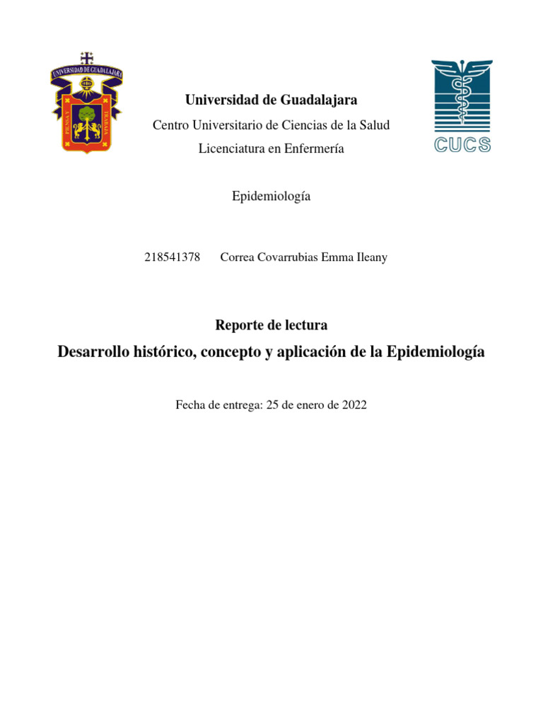 Desarrollo Historico, Concepto y Aplicacion de La Epidemiologia | PDF ... Desarrollo Historico, Concepto y Aplicacion de La Epidemiologia | PDF ...