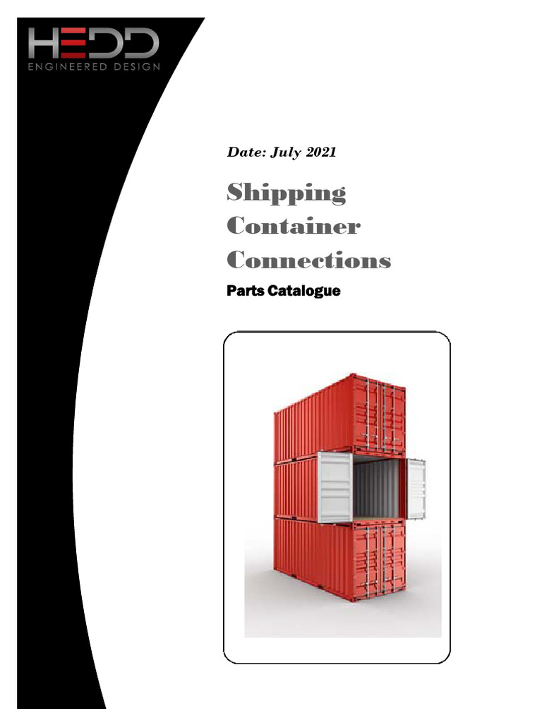 Shipping Container Connections Catalogue July 2021 | PDF | Trailer ...