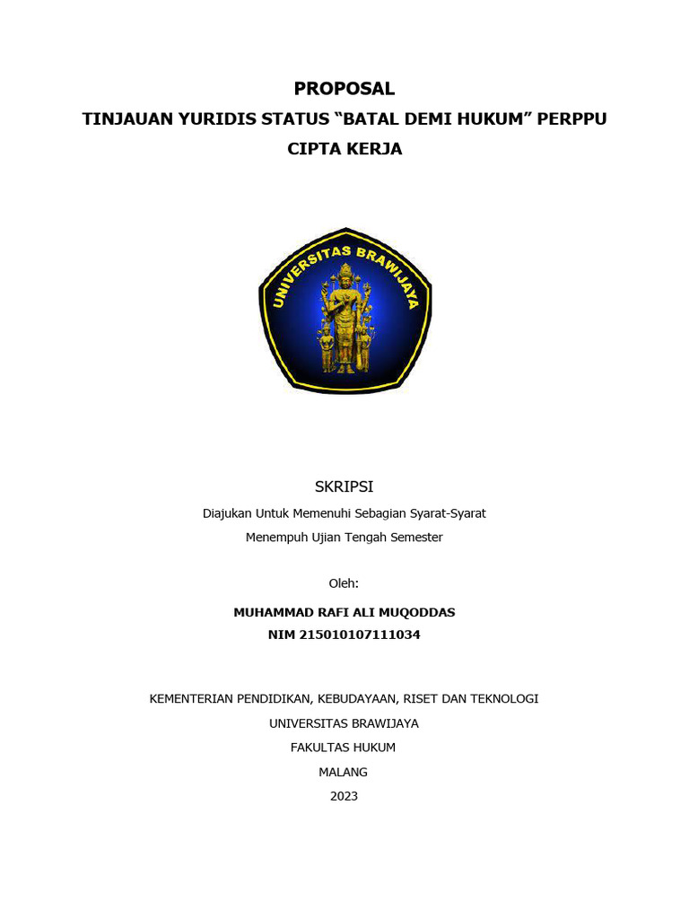 33 - Muhammad Rafi Ali Muqoddas - UTSMetpen | PDF