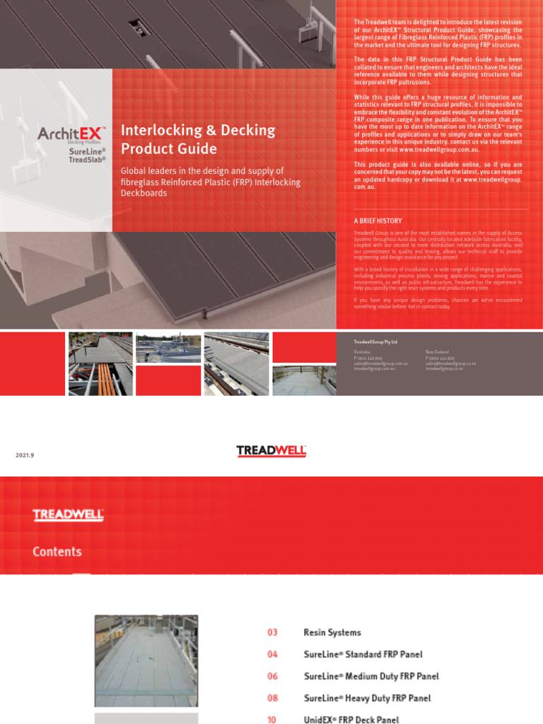 Treadwell-ArchitEX™-Interlocking-Deck-PG-2021.9W | PDF | Fibre Reinforced Plastic | Strength Of ...