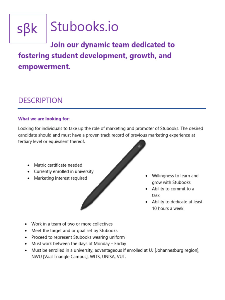 Marketing Roles for University Students | PDF