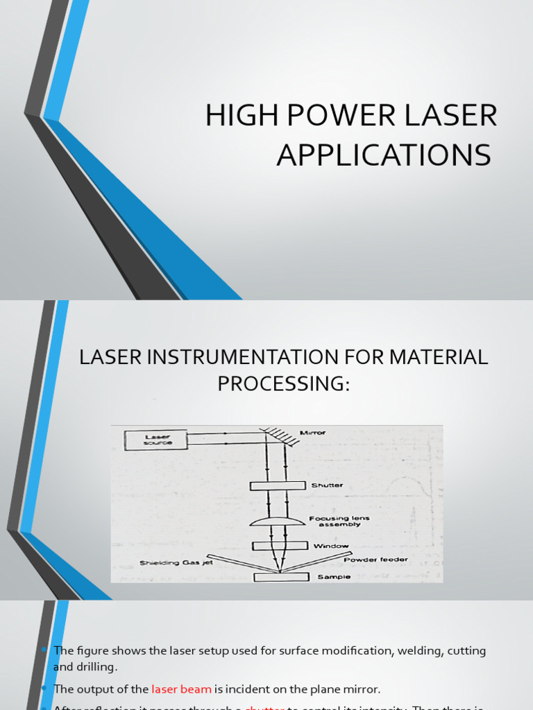 High Power Laser Applications | PDF | Construction | Welding