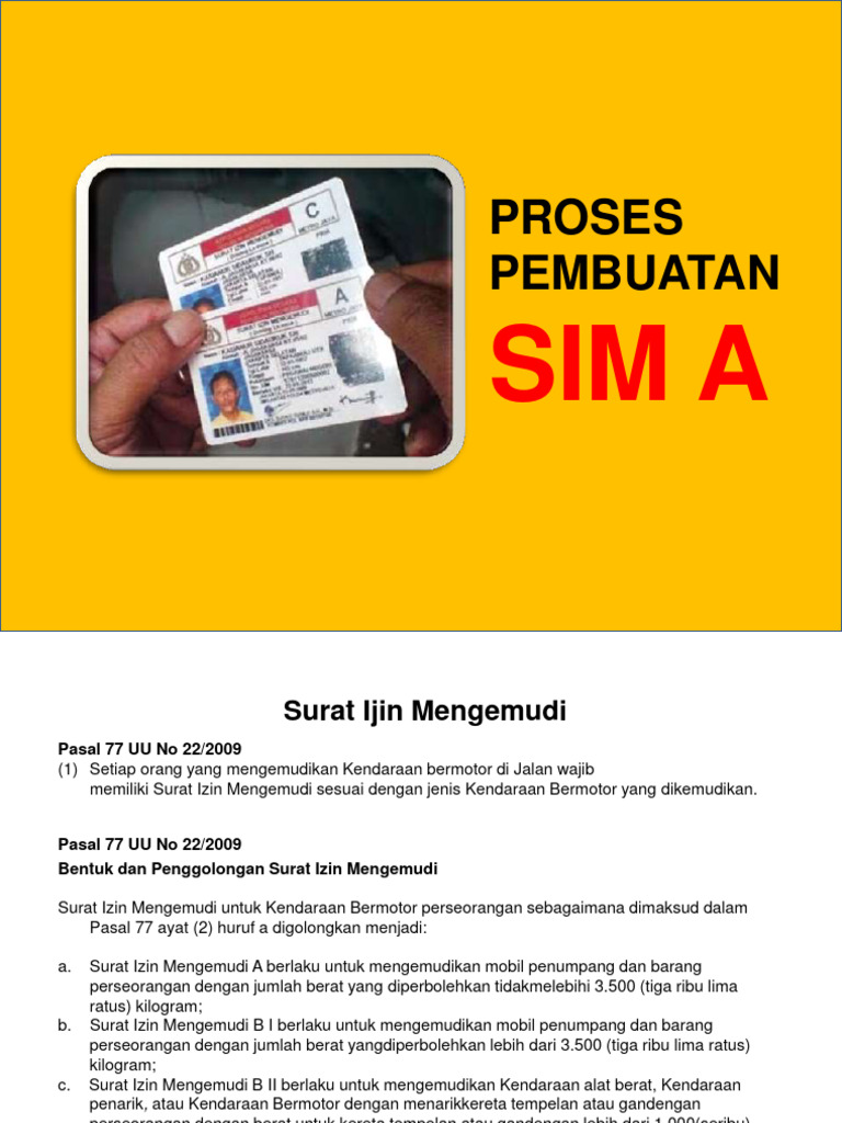 Proses Pembuatan SIM A di Indonesia | PDF