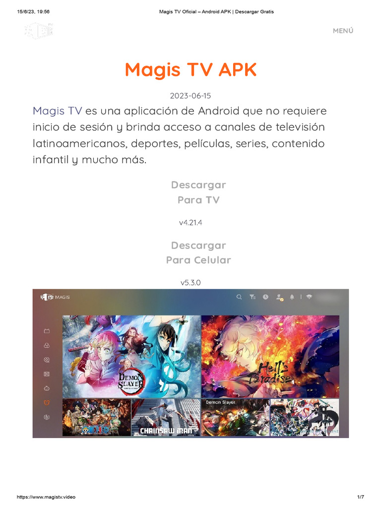 Magis TV Oficial - Android APK - Descargar Gratis | PDF | Android ...