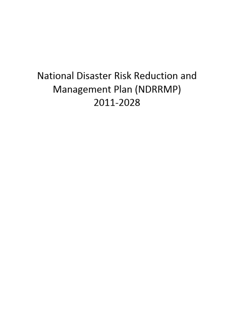 Philippines NDRRM Plan 2011-2028 | PDF | Emergency Management ...