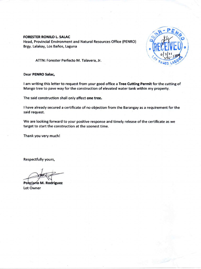 PENRO Received | PDF