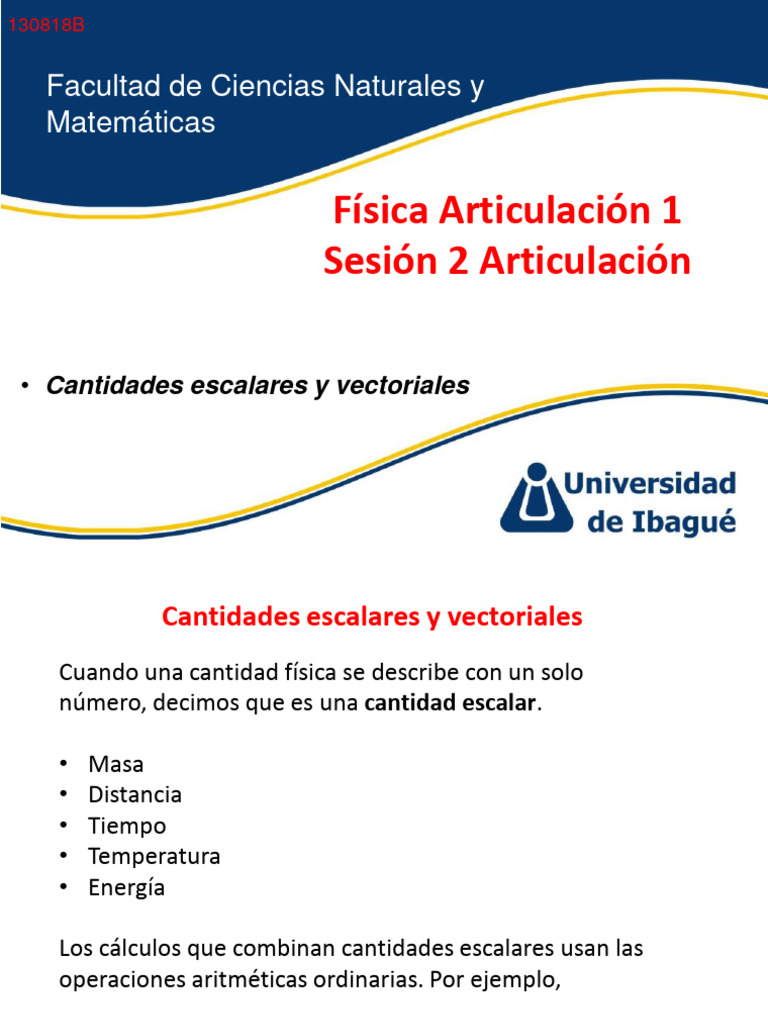 Escalares y Vectores | PDF | Vector Euclidiano | Escalar (Matemáticas)