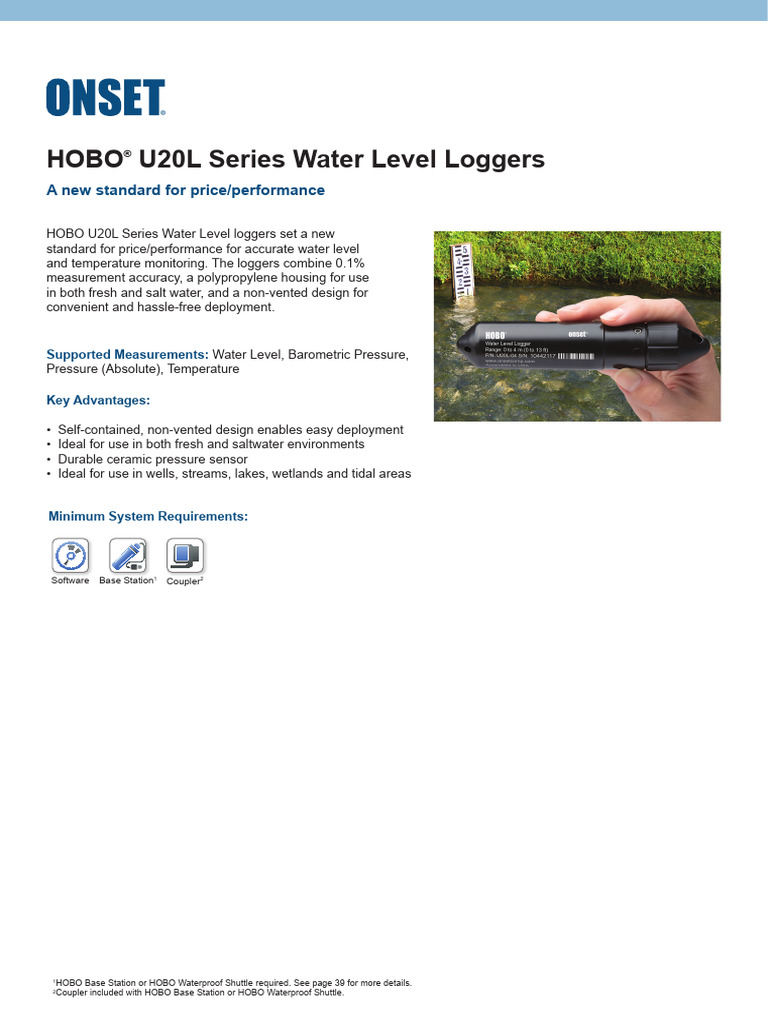 512.052C - Water-Level-Data-Logger-Series | PDF | Metrology