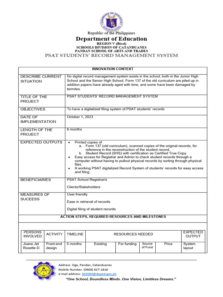 Innovation Proposal SRMS | PDF | Page Layout | Software Engineering