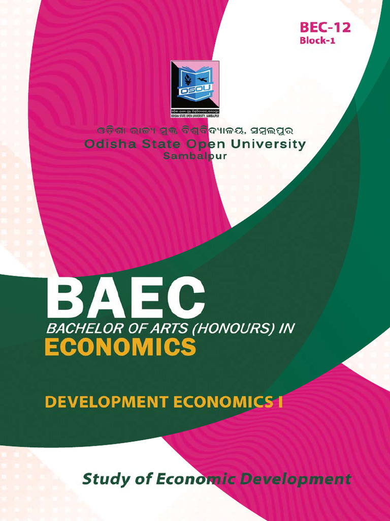 BAEC 12 Block 01 | PDF | Economic Growth | Poverty