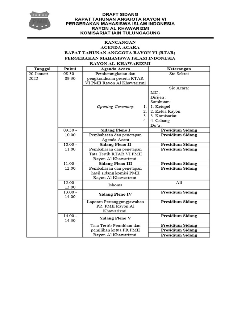 Draft Ad Art Amandemen VI | PDF