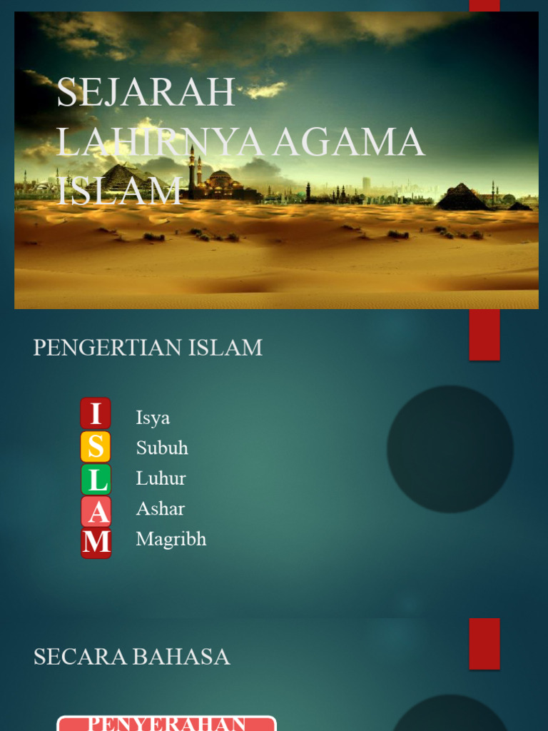 Sejarah Lahirnya Agama Islam | PDF
