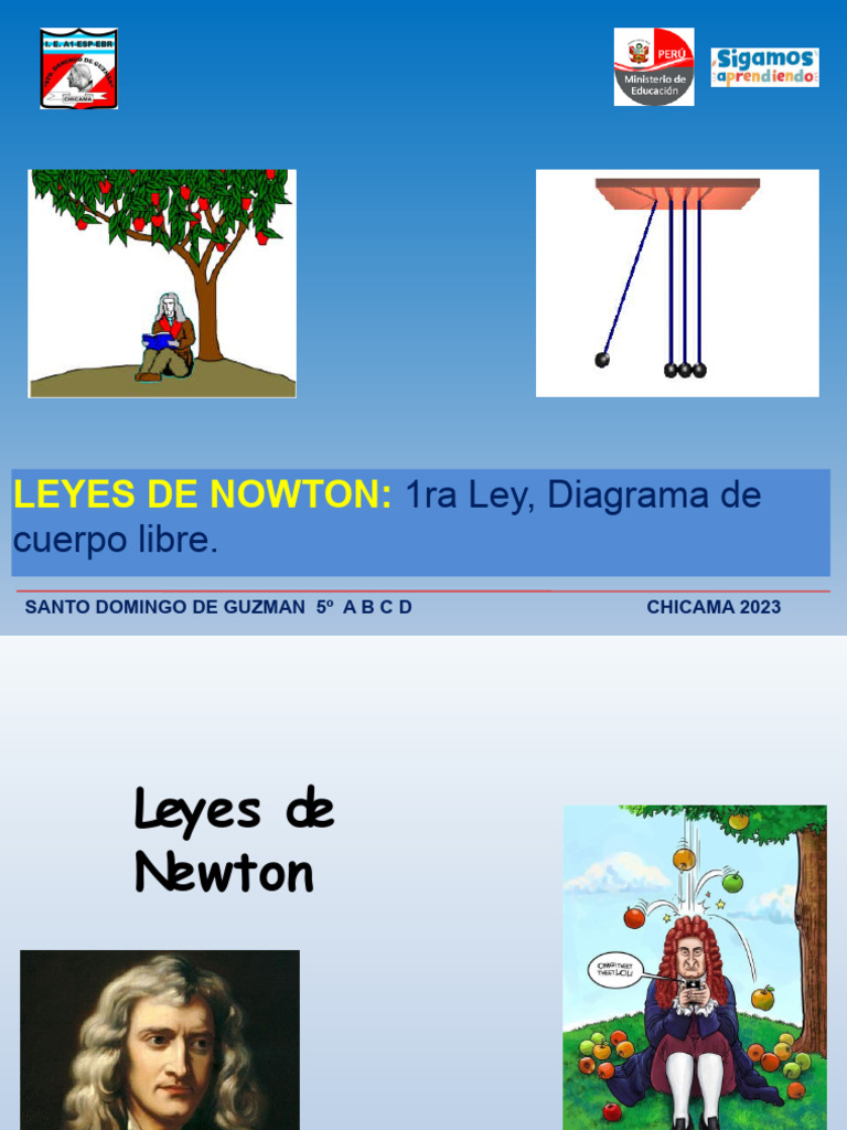 EDA 4 - FICHA - Leyes de Newton - 5° | Descargar gratis PDF | Fuerza | Inercia