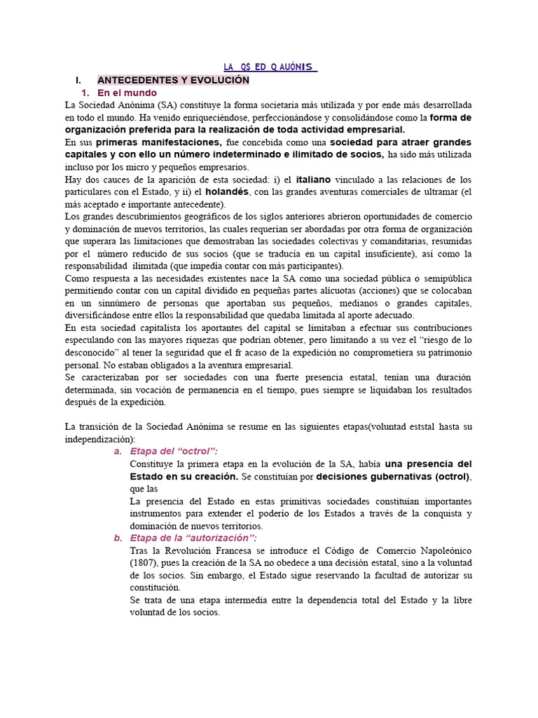 1 La Sociedad Ano Nima Torres | PDF | Bienes (Ley) | Sociedad de responsabilidad limitada