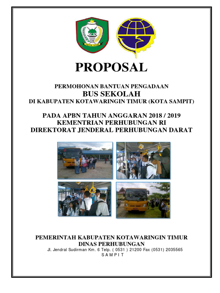 Proposal Bus Sekolah 2018 | PDF