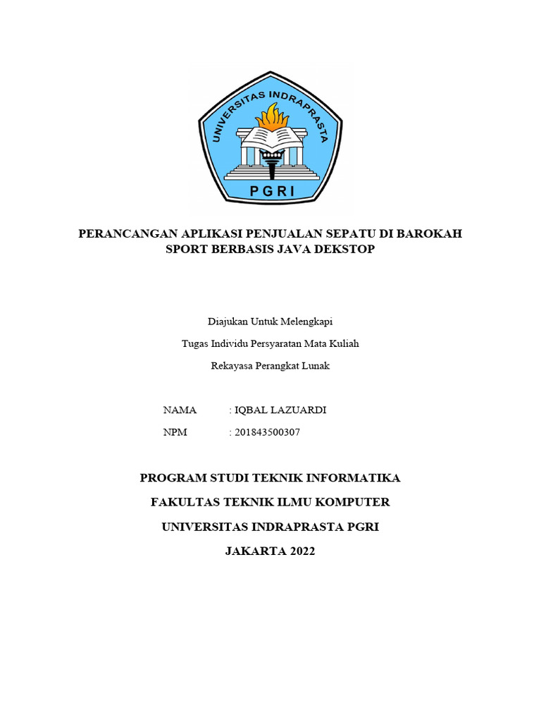 Aplikasi Penjualan Sepatu Berbasis Java | PDF | Komputer