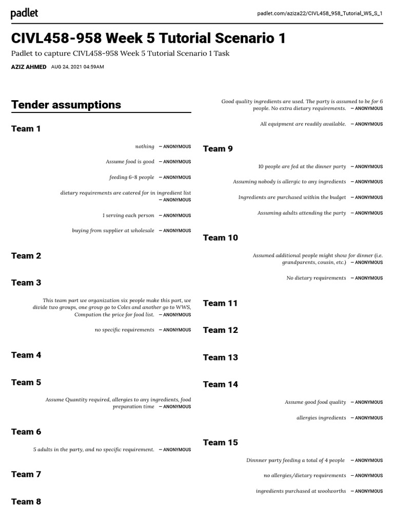 Week 5 Tutorial Senario 1 | PDF | Cakes | Chocolate Week 5 Tutorial Senario 1 | PDF | Cakes | Chocolate