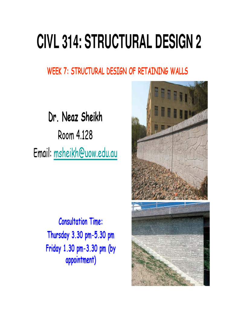 Types of Retaining Walls Explained | PDF | Bending | Natural Materials