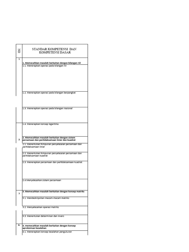 KKM Kelas X Dan Xi | PDF