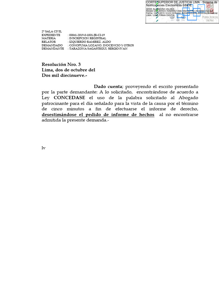 Función del Relator Judicial en Sala Civil | PDF | Derecho