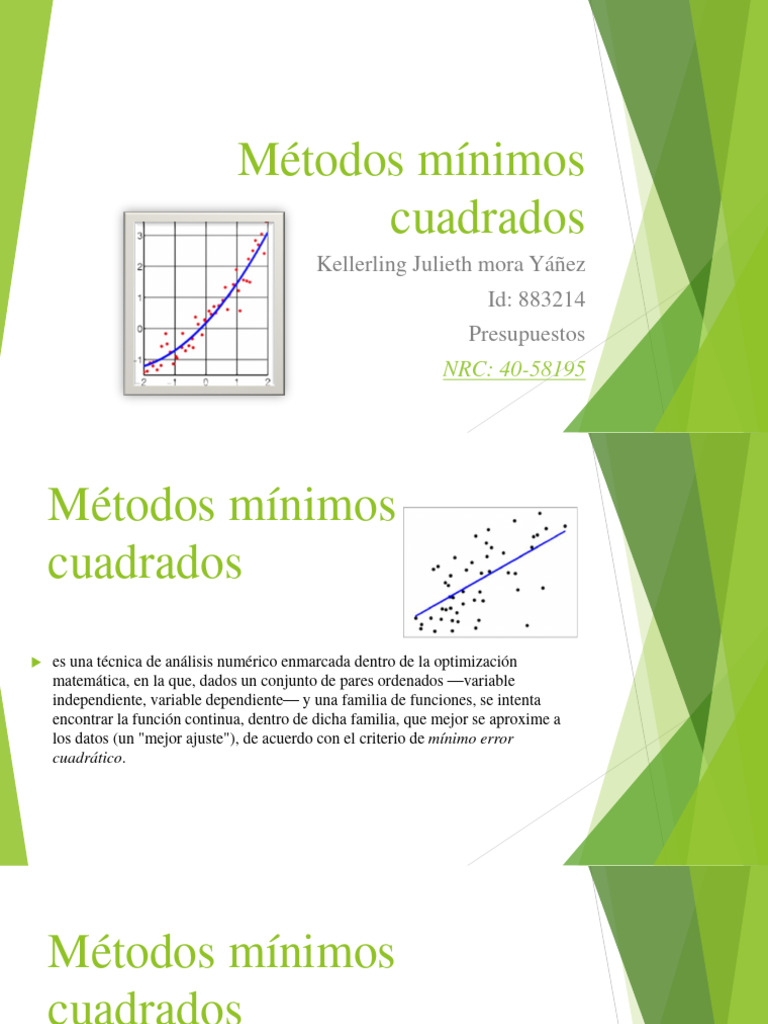 EXPOSICION Métodos Mínimos Cuadrados | PDF