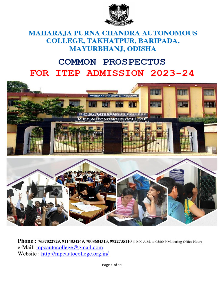 Prospectus 2023-24 | Download Free PDF | Government Of India