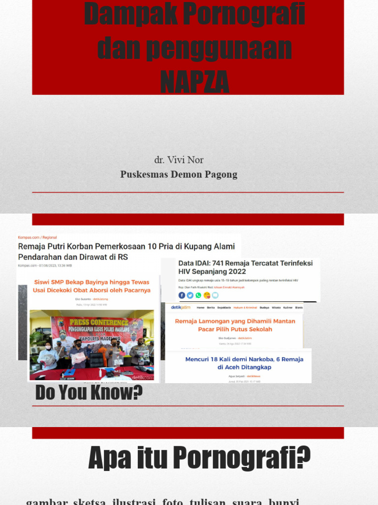 Dampak Pornografi Dan NAPZA | PDF