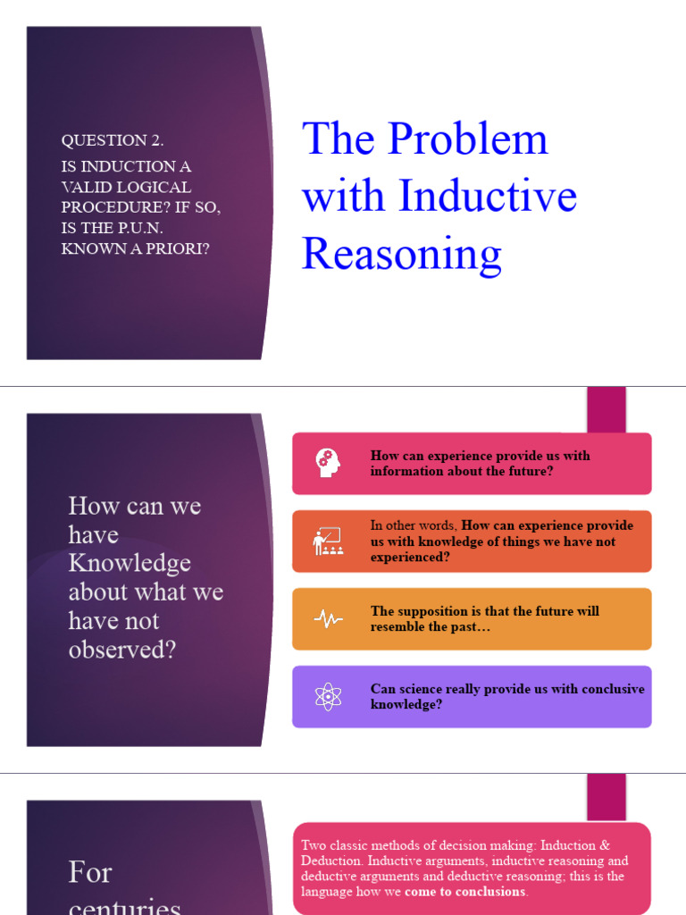 The Problem With Inductive Reasoning-2 | PDF | Argument | Inductive Reasoning