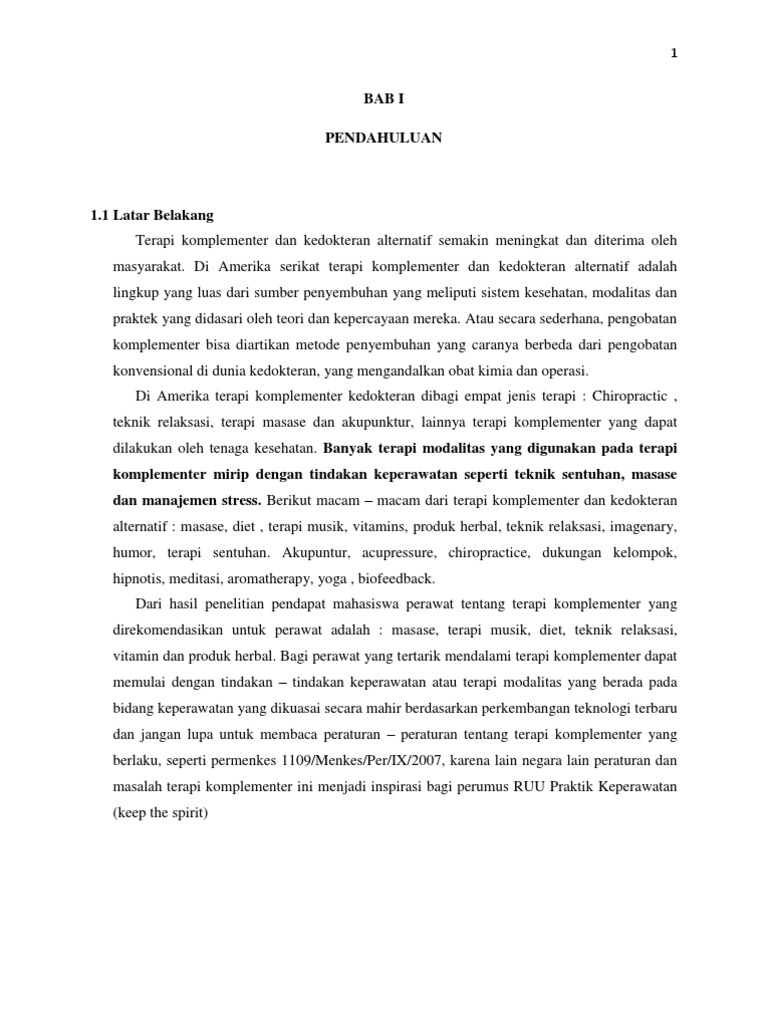 Terapi-Terapi Komplementer | PDF | Kesehatan Holistik | Sains & Matematika