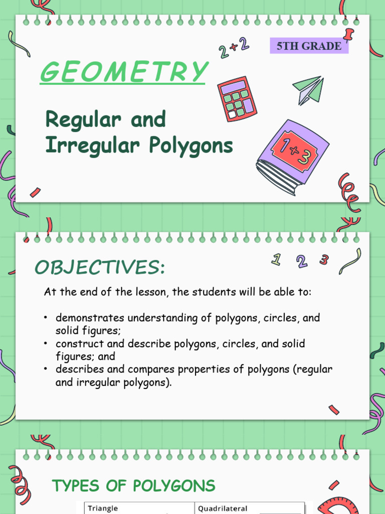 Regular and Irregular Polygons Overview | PDF | Language Arts ...