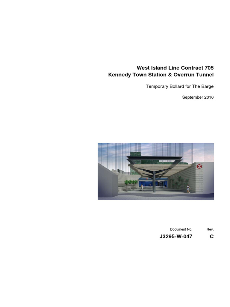 J3295-W-047 C Temporary Bollard Design | PDF