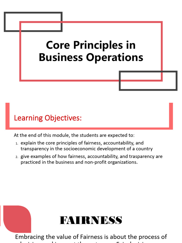 Core Principles of Fairness & Accountability | PDF | Transparency ...