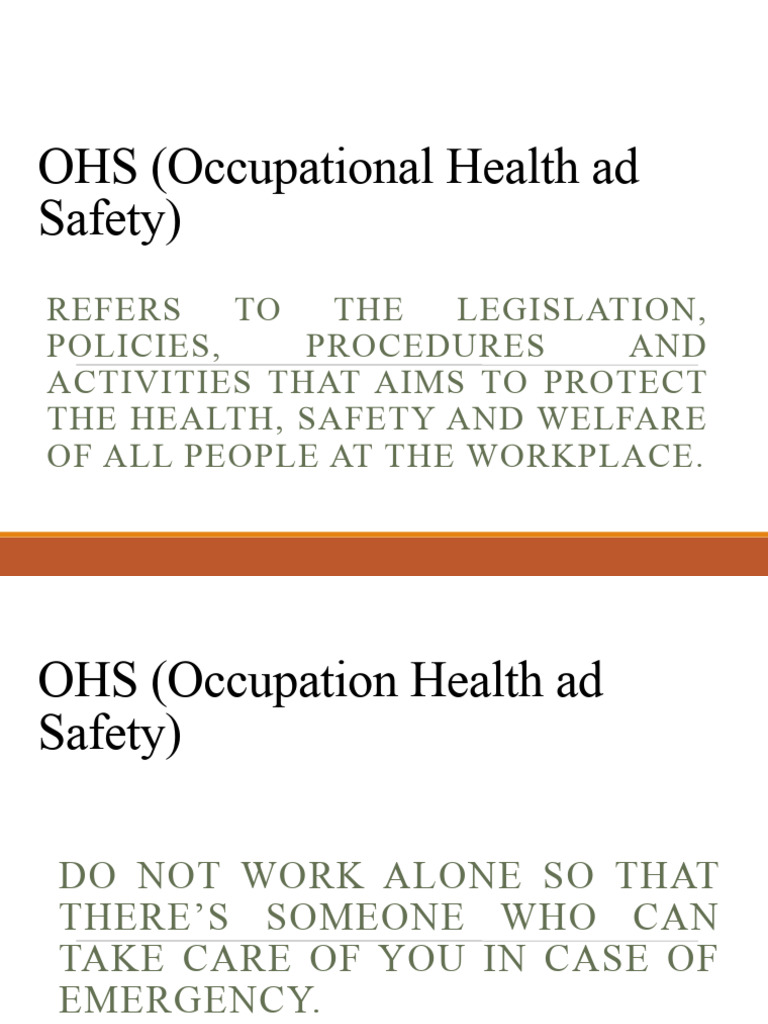 Module 4 Sheet 1.1 OHS Policies | PDF | Electronics | Building Engineering