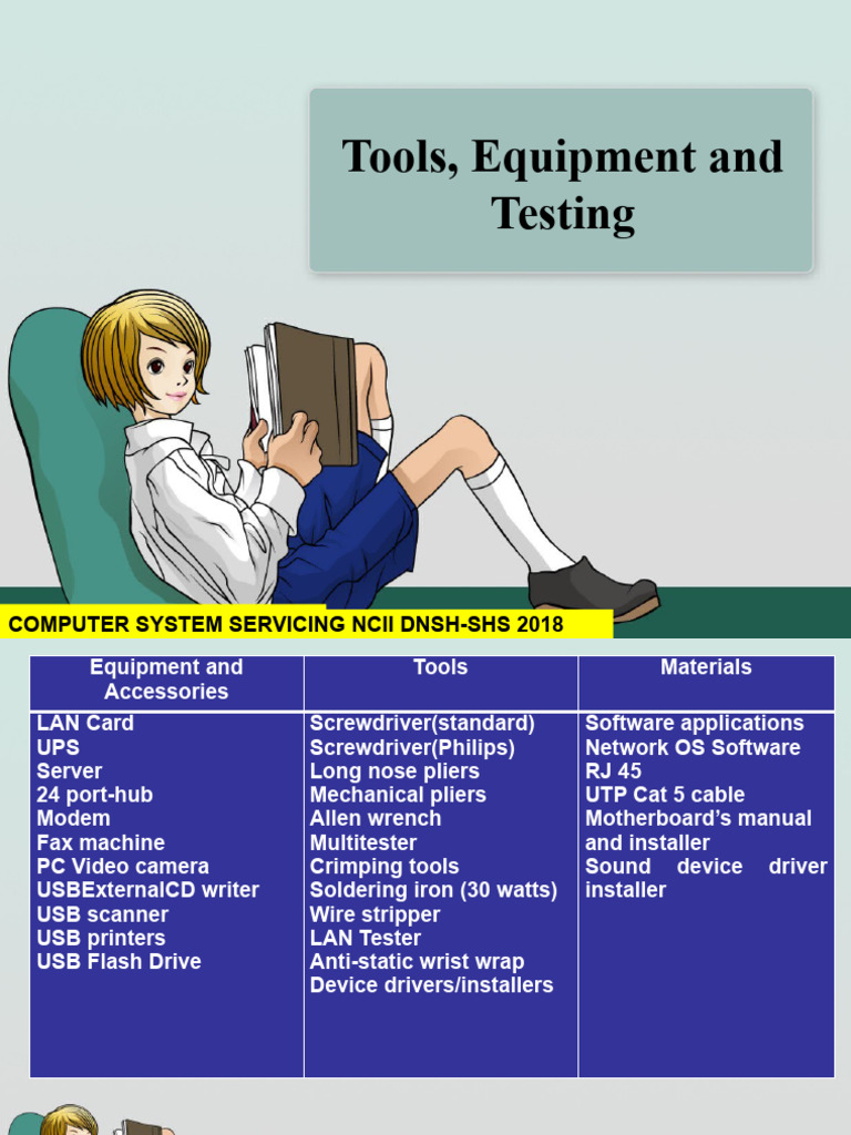 Module 4 Sheet 1.2 Tools Equipment Materials | PDF | Usb | Computer Network