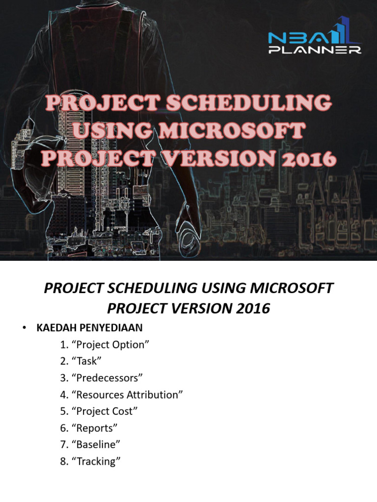 MPP For MS Project Version 2016 | PDF