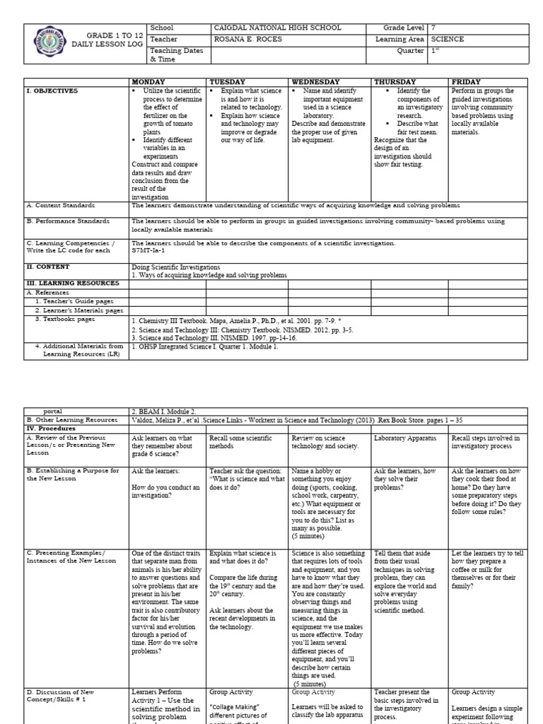 DLL Format | PDF | Learning | Science DLL Format | PDF | Learning | Science