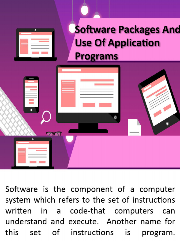 Module 4 Sheet 2.3 Software Packages and Use of Application Programs | PDF | Operating System ...
