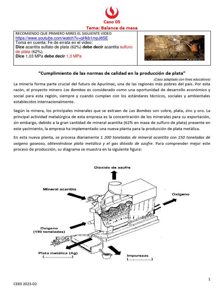 CE83 - S07 - S26 - CS05 - Caso 5 - Normas de Calidad en La Producción de Plata PDF | PDF ...
