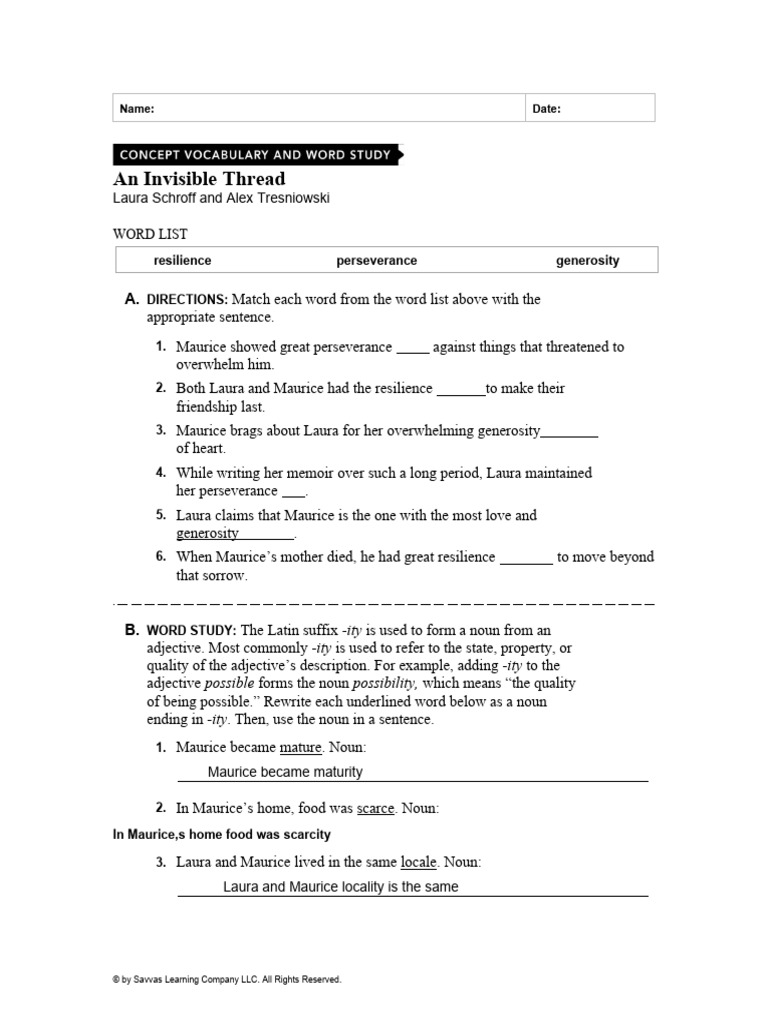 An Invisible Thread | PDF