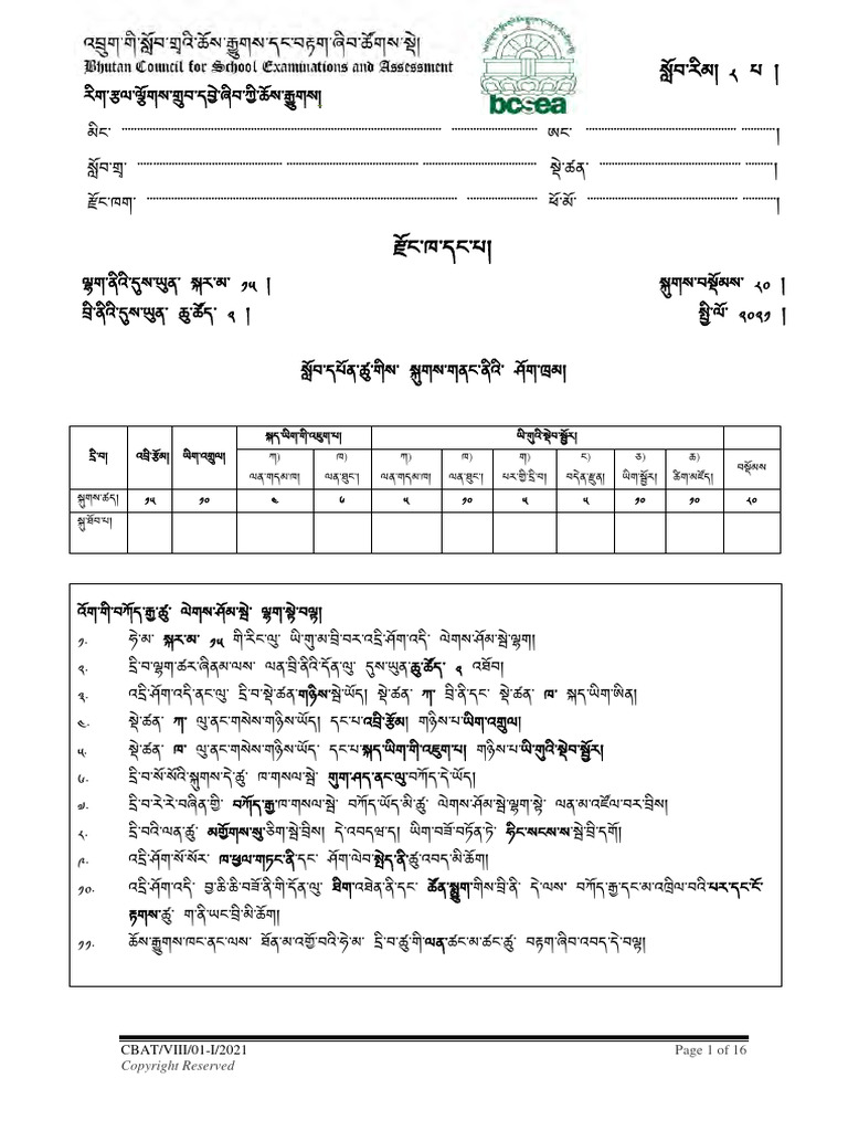 Viii Dzo I 2021 | PDF