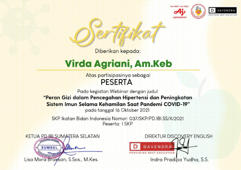 VIRDA AGRIANI, Am. Keb | PDF