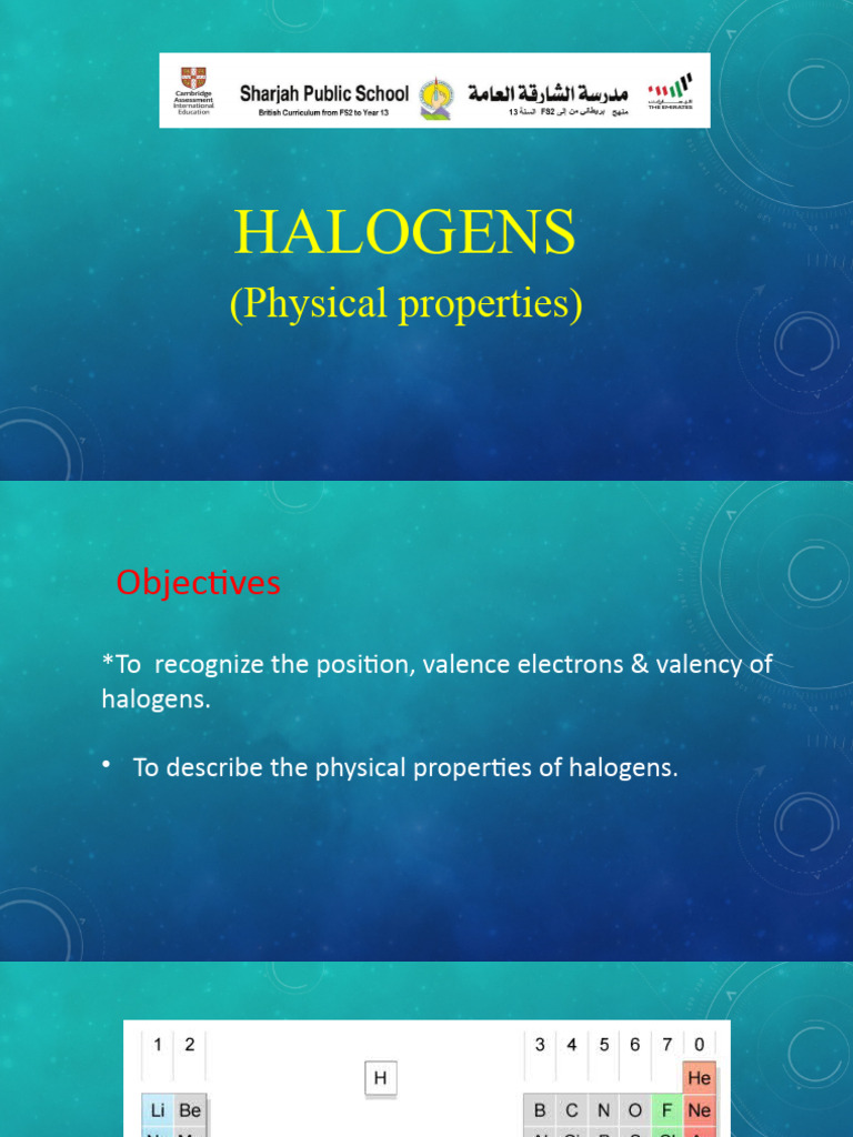 Halogens: Physical Properties & Trends | PDF