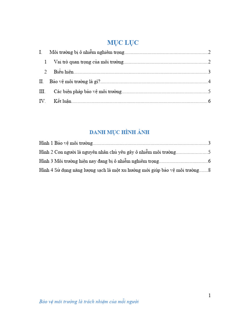 Bao Ve Moi Truong | PDF