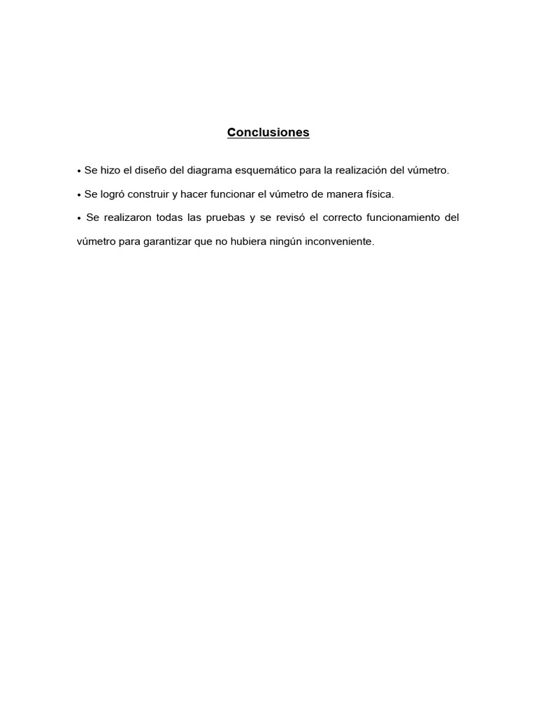 Conclusiones de Informe Vumetro | PDF | Informática | Science