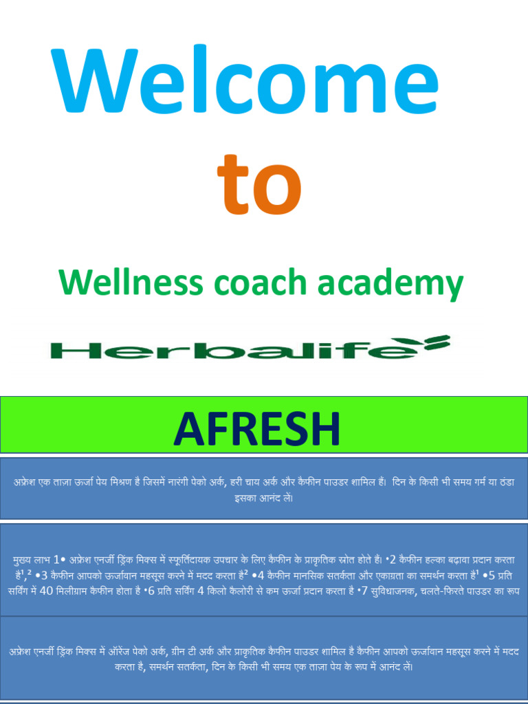 Welcome: Wellness Coach Academy | PDF