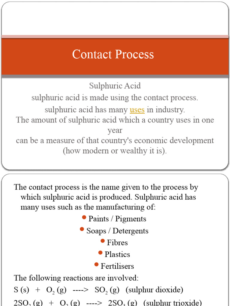 Contact Process | PDF