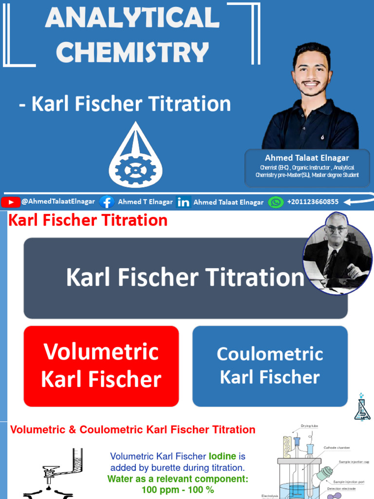 Analytical Chemistry Karl Fischer 1690103527 | PDF | Titration | Chemistry