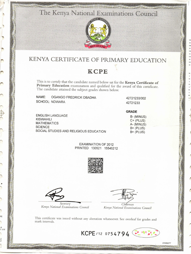 KCPE | PDF